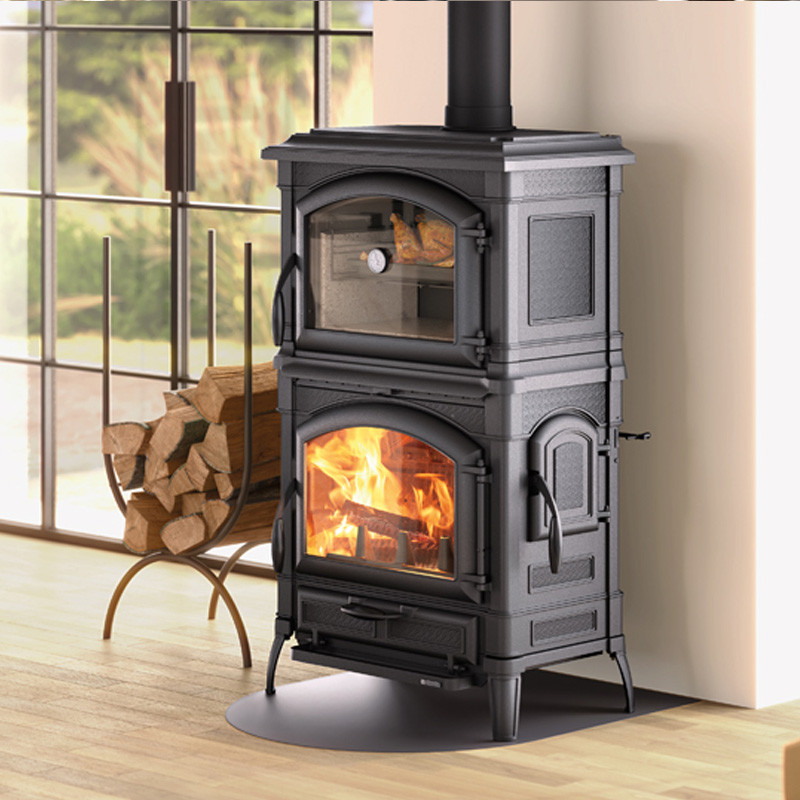 Poêle à bois avec four Isotta Forno Evo - 9,7 kW, haut rendement 9,7 kw